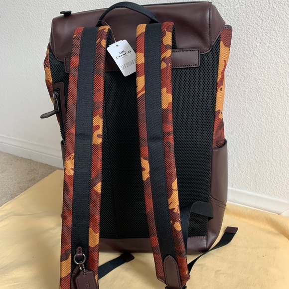 Coach | Bags | Nwt Coach Terrain Backpack With Camo Print | Poshmark